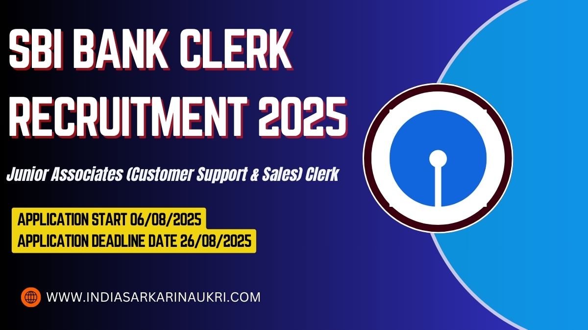 SBI Clerk Recruitment 2025 – 5180 Posts Apply Online